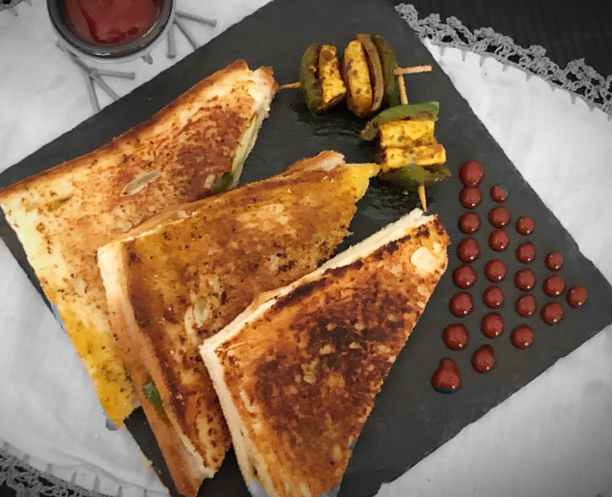 Paneer Tikka Cheese Sandwich – anubala's kitchen